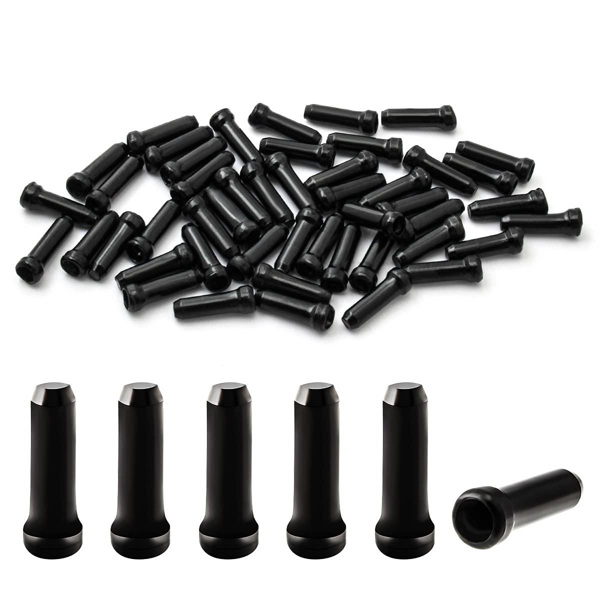 MUQZI Cable End Crimps, Bike Cable End Caps Bicycle Brake Tips Shifter ...