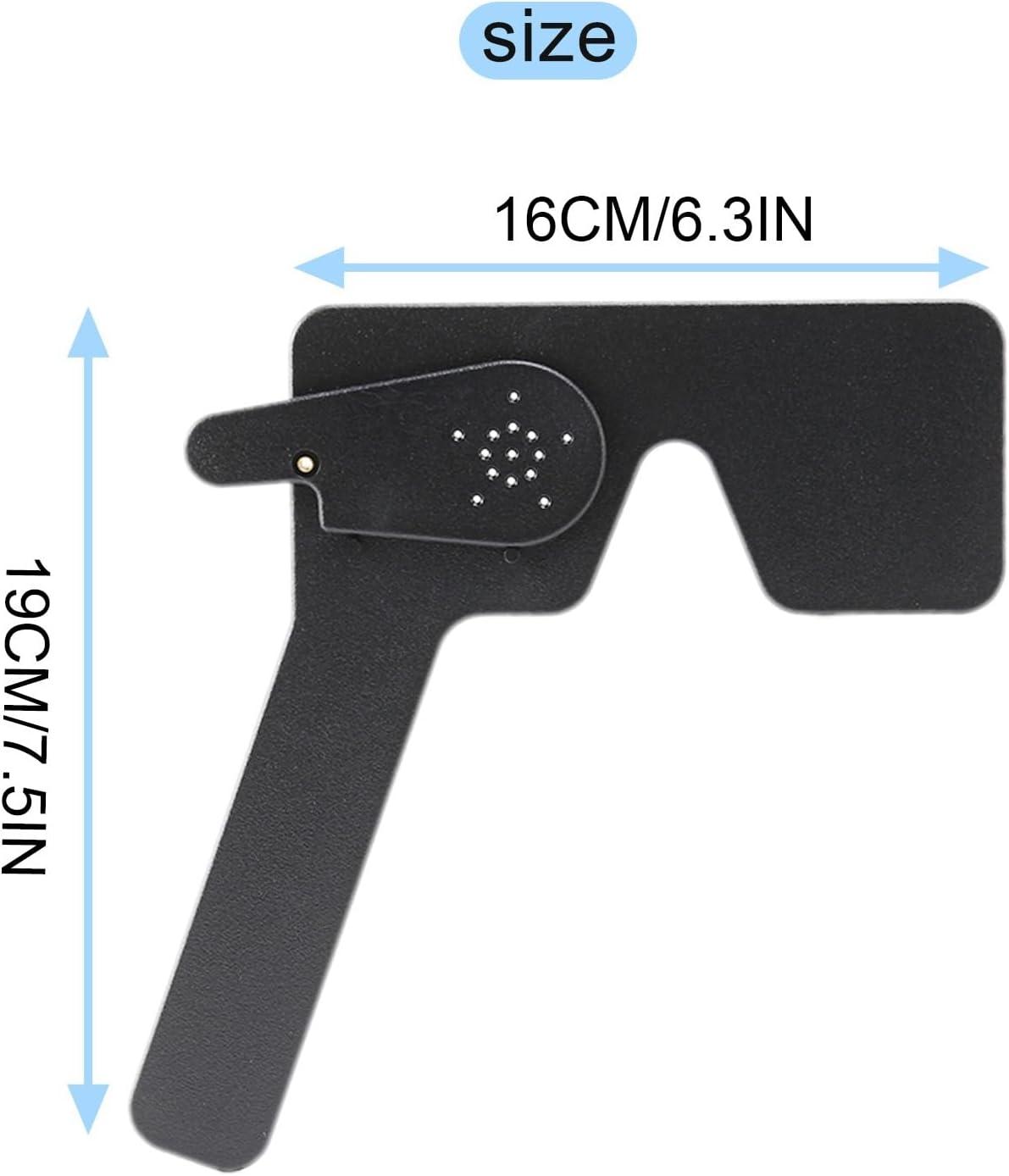 TsoLay 3X Ophthalmic Lorgnette | 17 Pinhole Vision Test | Black Plastic ...