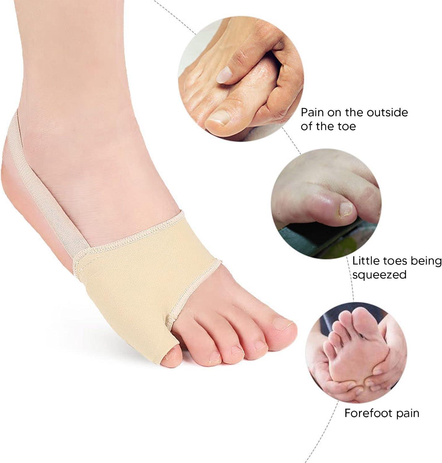 Pinky Toe Bunionette Sleeves - 1 Pair for Hammer Toe Correction and ...