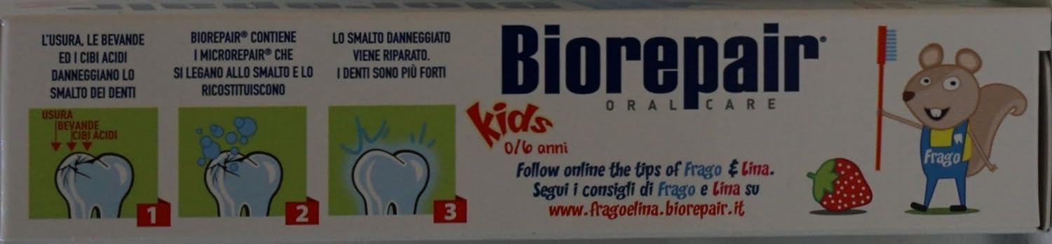 Biorepair Set Kid Oral Care: Junior Toothpaste 1.7 fl.oz + Toothbrush ...