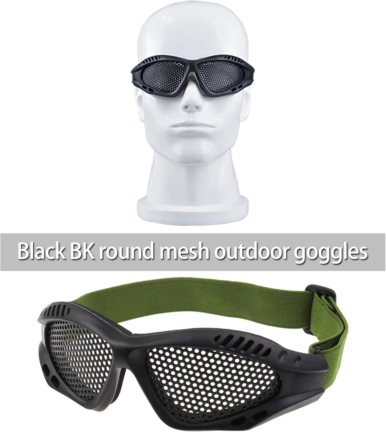 Buy Tactical Military Camouflage Protective Metal Mesh Goggles ...