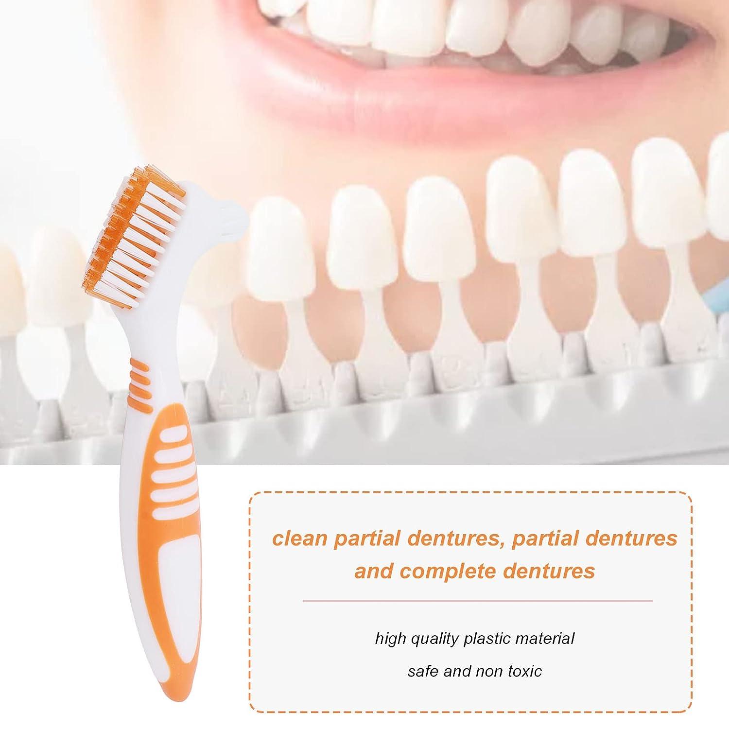 Denture Cleaning Brush Set - Hygiene Denture Cleaner, Toothbrush ...