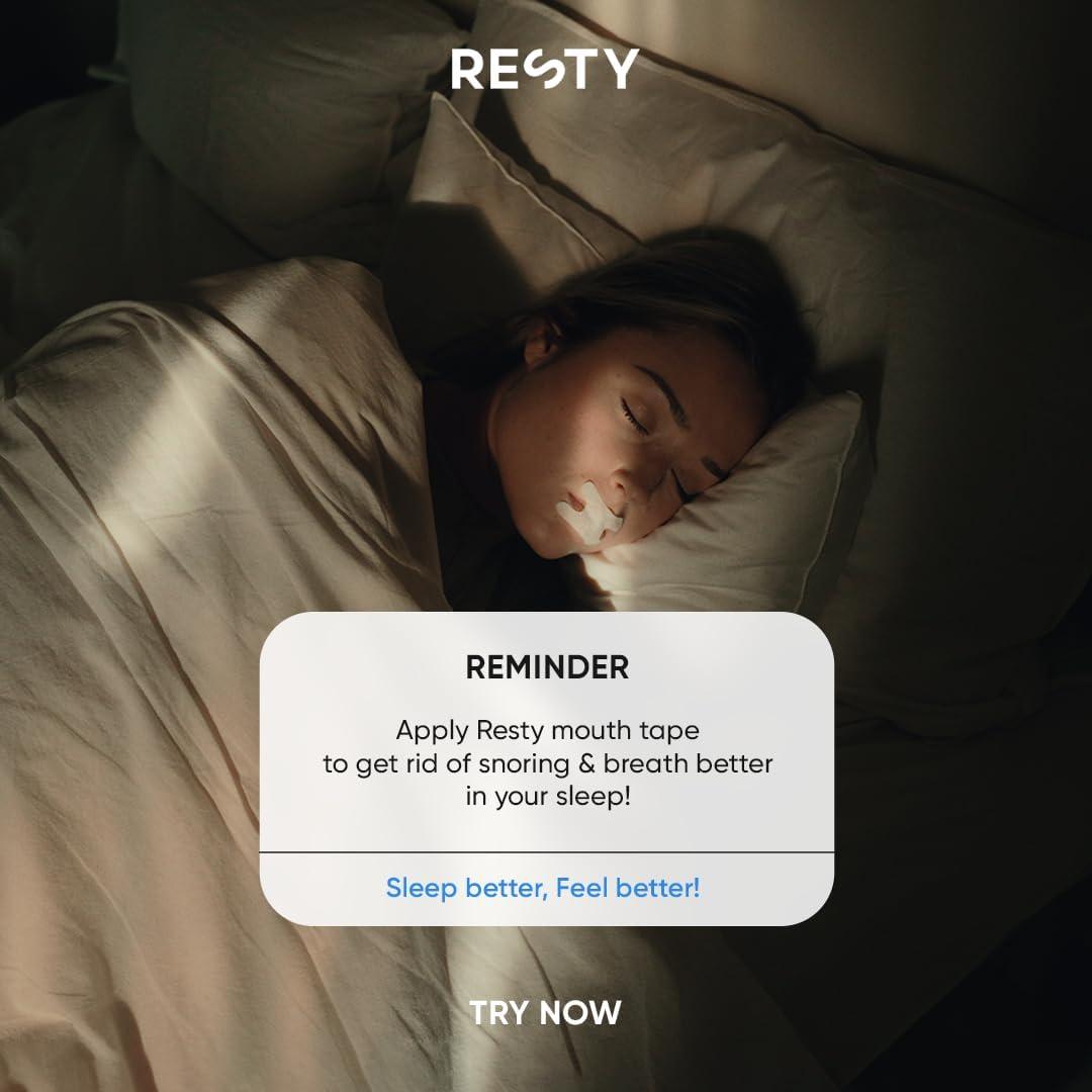 Resty H-Shape SleepTap Mouthpaste Aid for Snoring Relief & Better Sleep ...