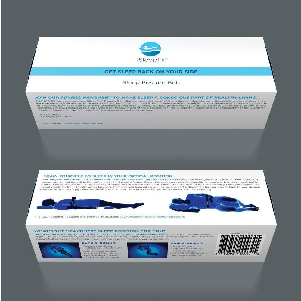 iSleepFit Adult Sleep Positioner Belt - Ease Snoring, GERD & Wrinkles ...