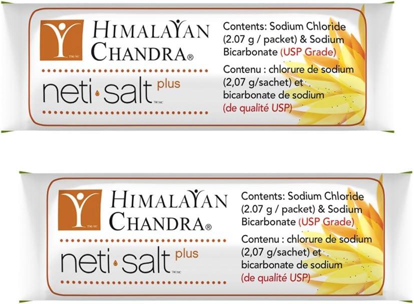Himalayan Chandra Neti Salt Plus Refill Sachet 60ct - Nasal Wash Salt ...