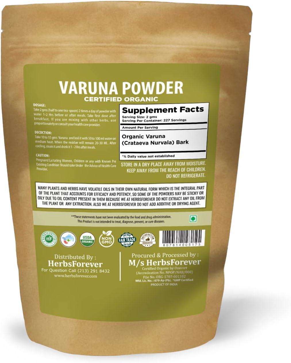 Varuna Powder 16 Oz (454g) - 2X Double Potency Crataeva Nurvala Bark ...
