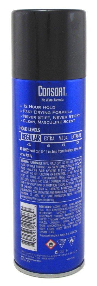 Consort Hair Spray 8.3oz Regular Hold Aerosol 3-Pack - 235ml x 3 | Buy Now with Express ...