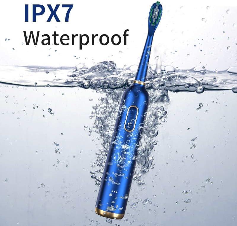 Sonic Electric Toothbrush Set | UV-C Cleaning, Air-Drying | 6 Brush ...