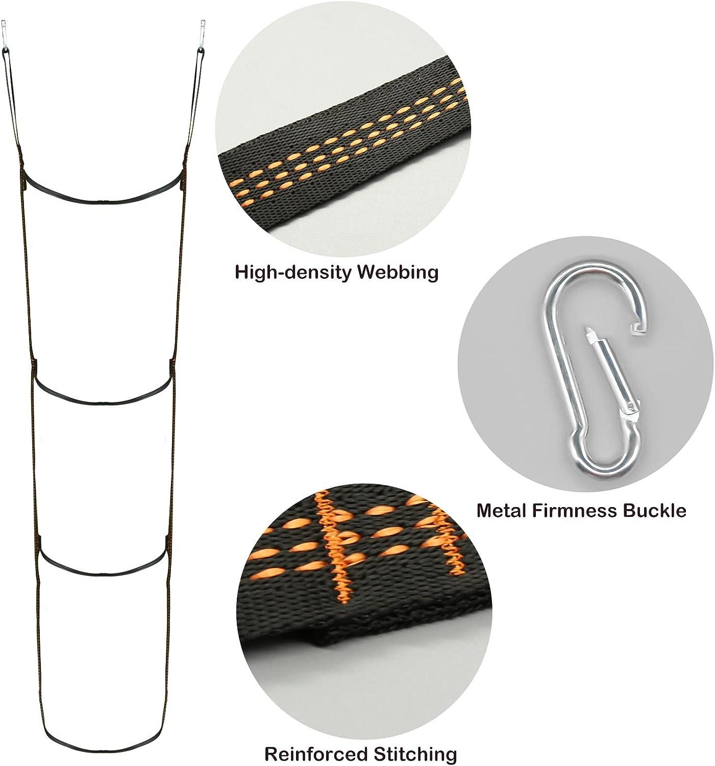 3-Step Climbing Stick Aider, Heavy Duty Climbing Aider Hunting Saddle ...