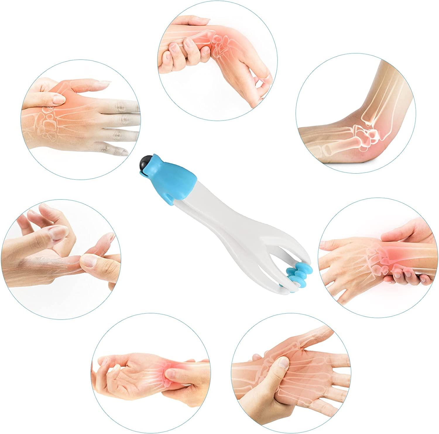 2PCS Finger Massager Dual Sided Hand Roller Tool for Arthritis, Carpal ...