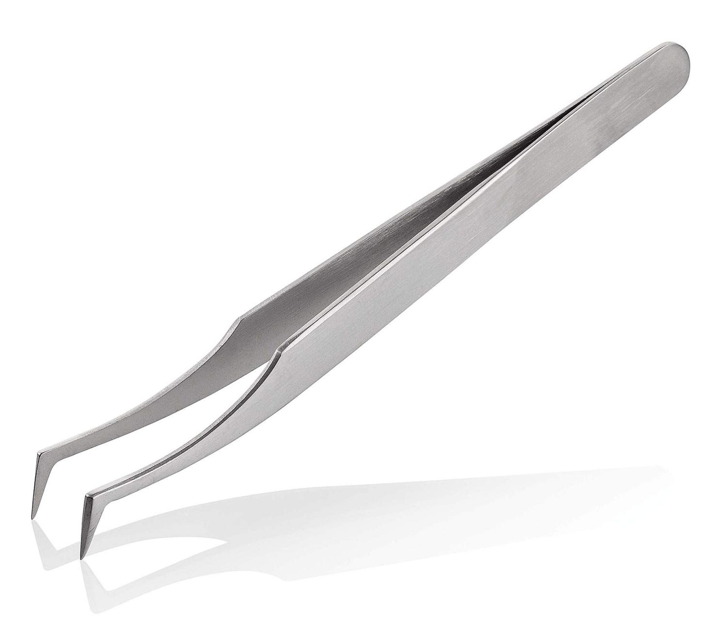 Premium Angled Stainless Steel Tweezers for Precision - Ideal for ...