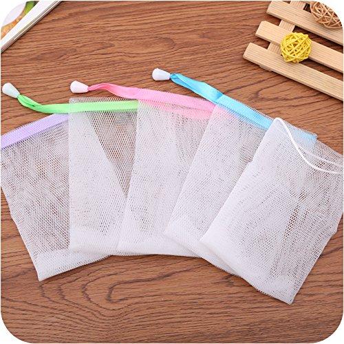 Magnoloran 20 Pack Mesh Soap Saver Pouch Double Layer Exfoliating Mesh