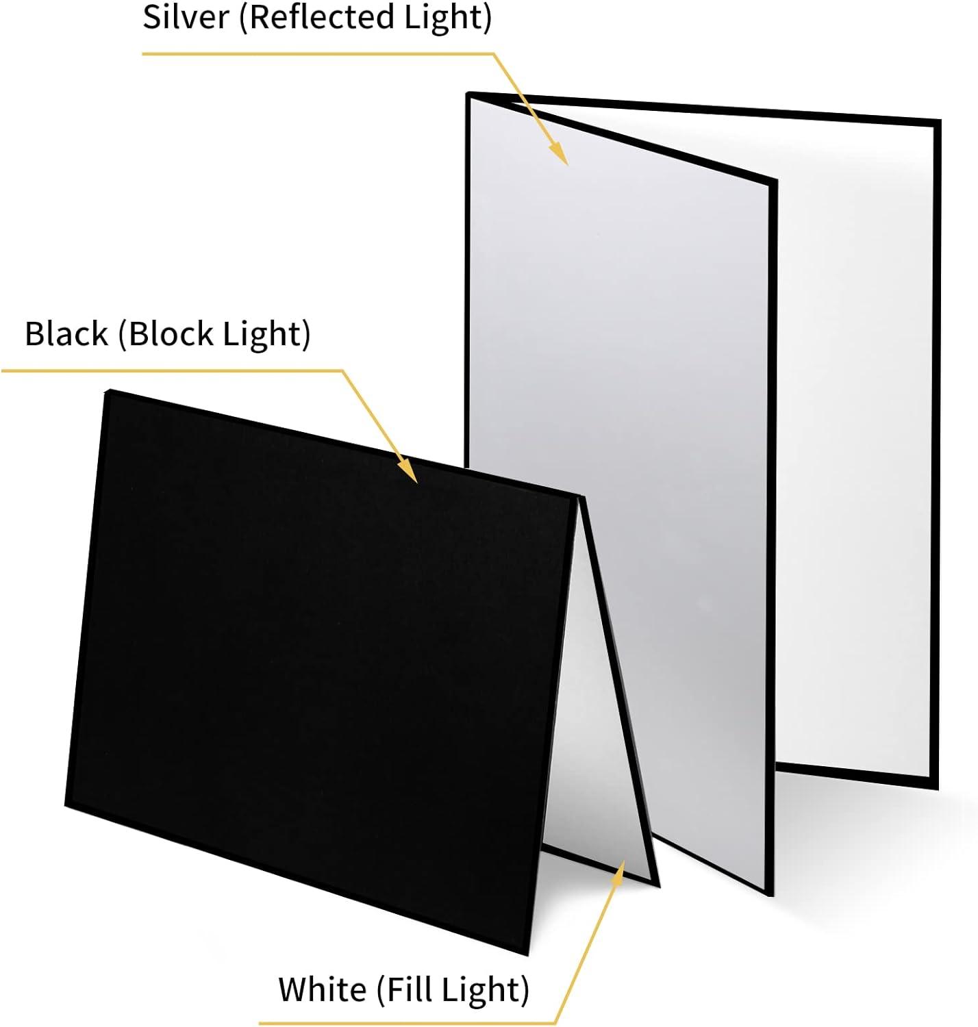 Meking 3 in 1 Photography Reflector Cardboard 17x12 inch A3 Folding ...