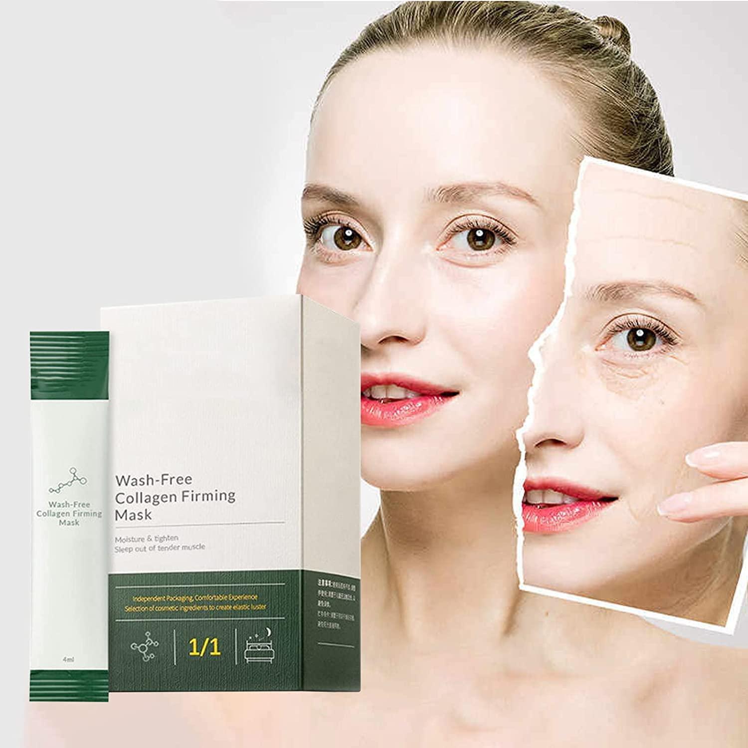 Korean Collagen Firming Mask - 20 Pack | Anti-Aging Sleeping Mask for ...