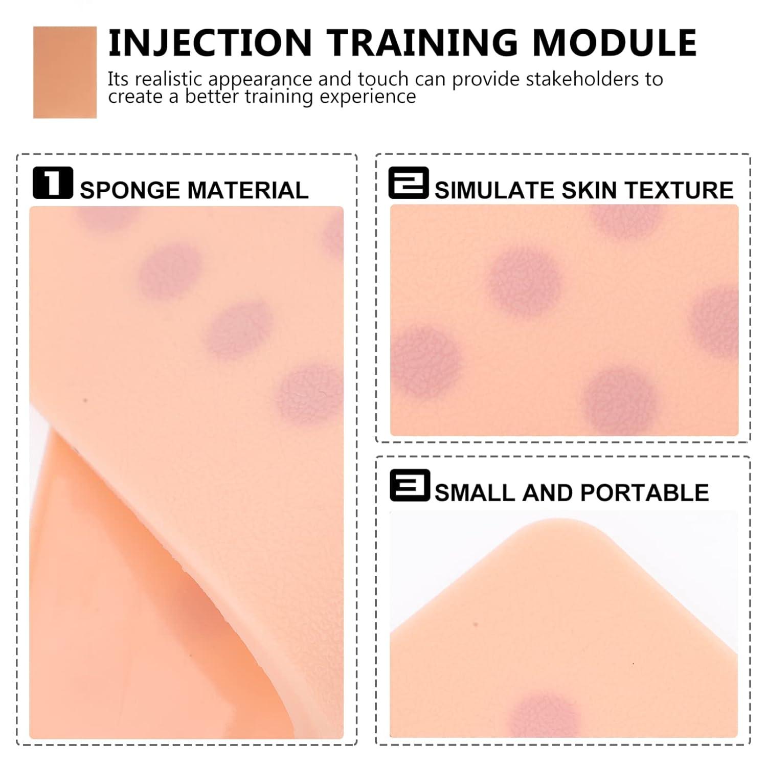 Silicone Practice Pad Set | Subcutaneous Nursing Model with Injection ...