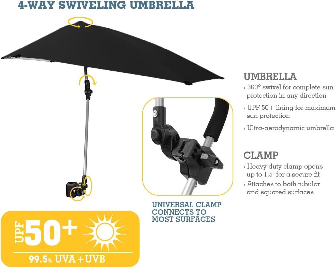 Sport-Brella Versa-Brella SPF 50+ Adjustable Umbrella with Universal ...