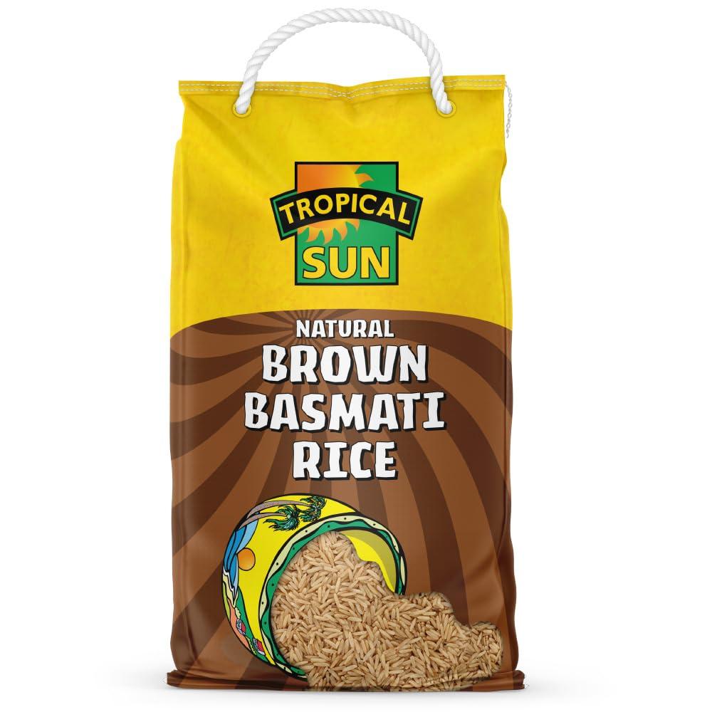 Tropical Sun Brown Basmati Rice (Wholegrain) 5KG - Authentic Quality ...