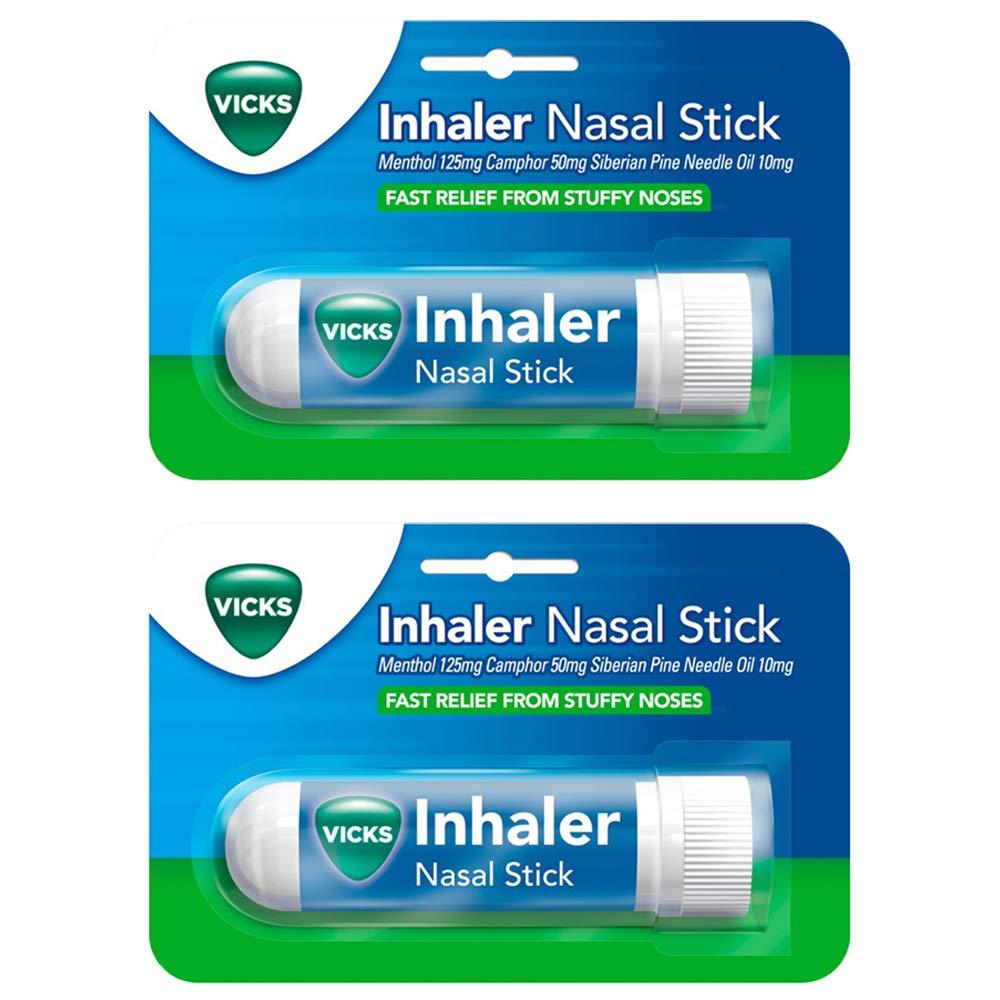 2 x 0.5ml Menthol Nasal Stick Inhaler Blocked Nose Cold | Buy Now with ...