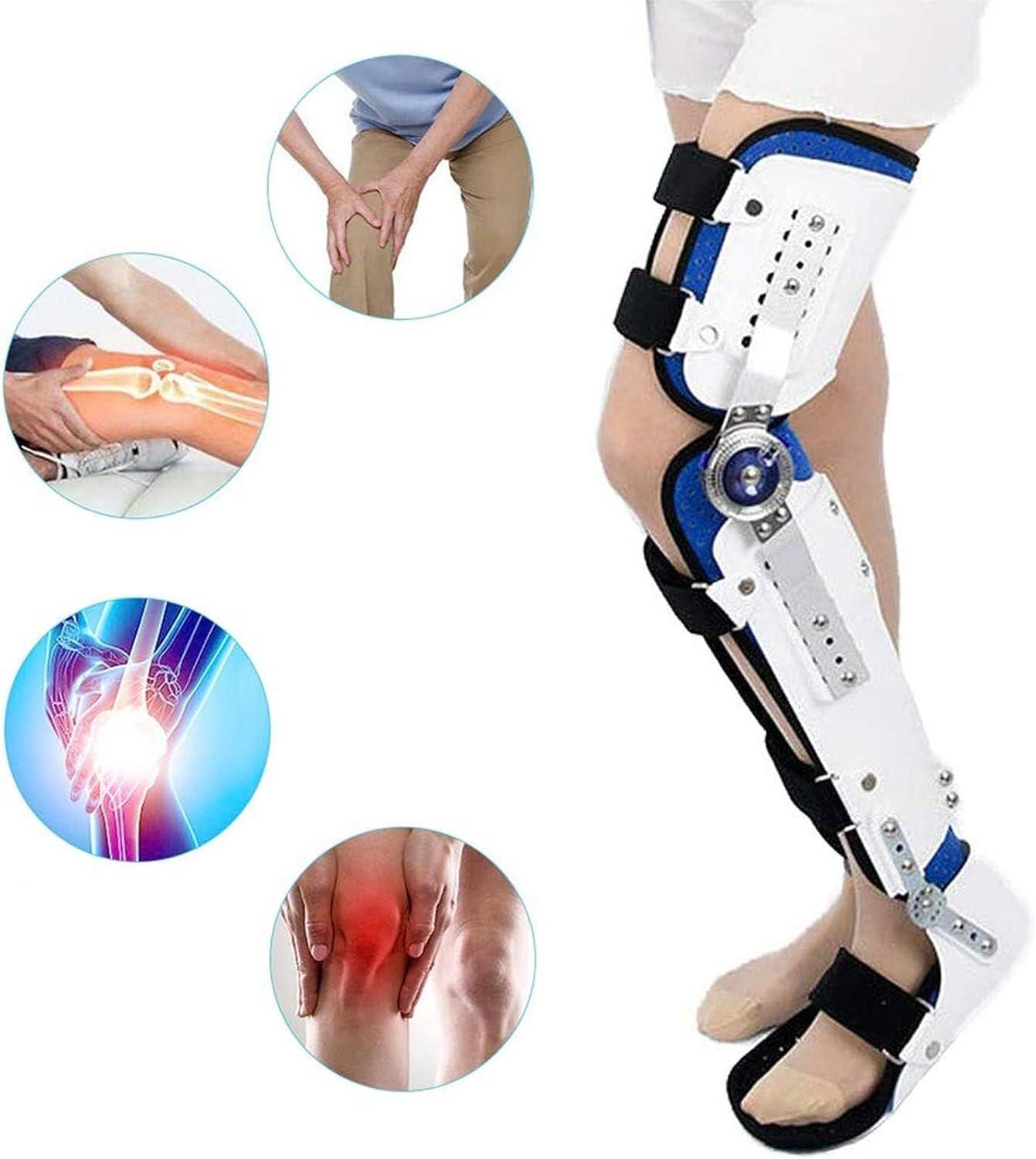 Adjustable Hip Joint Fixation Bracket & Knee Orthosis Support - Hinged ...