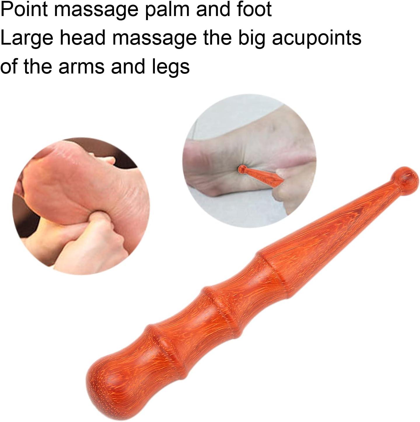 Foot Hand Massage Wooden Stick - Traditional Reflexology Tool for Body ...