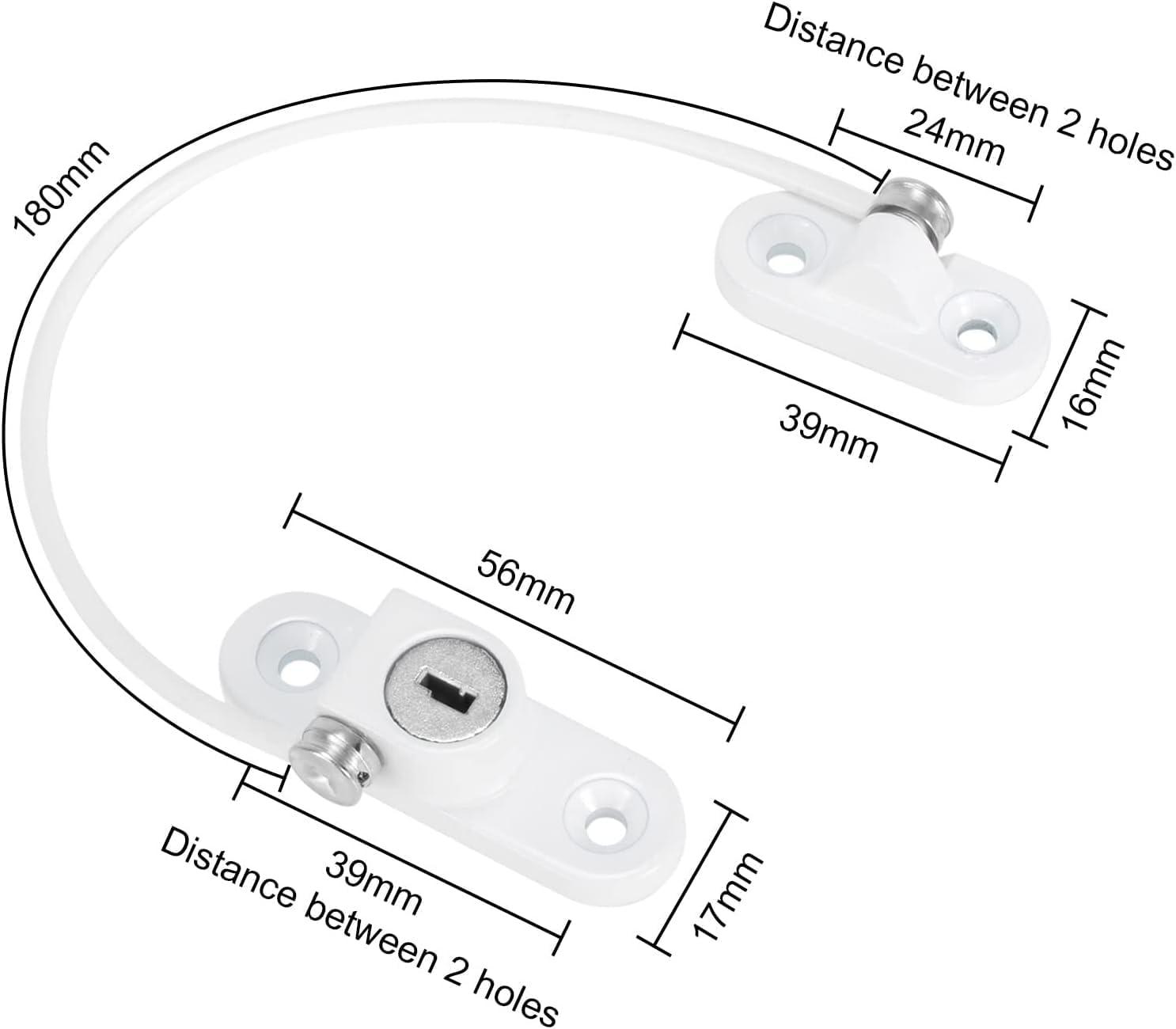 6 Pcs Window Restrictor Locks for Kids Window Restrictors UPVC Baby ...