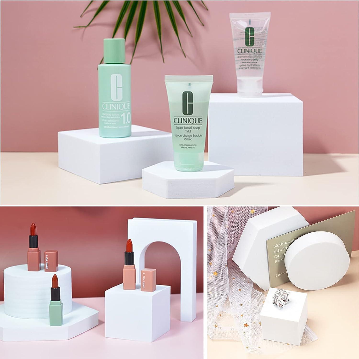 Yoocheese 12PCS Hard Foam Geometric Shapes - White Photo Props for ...