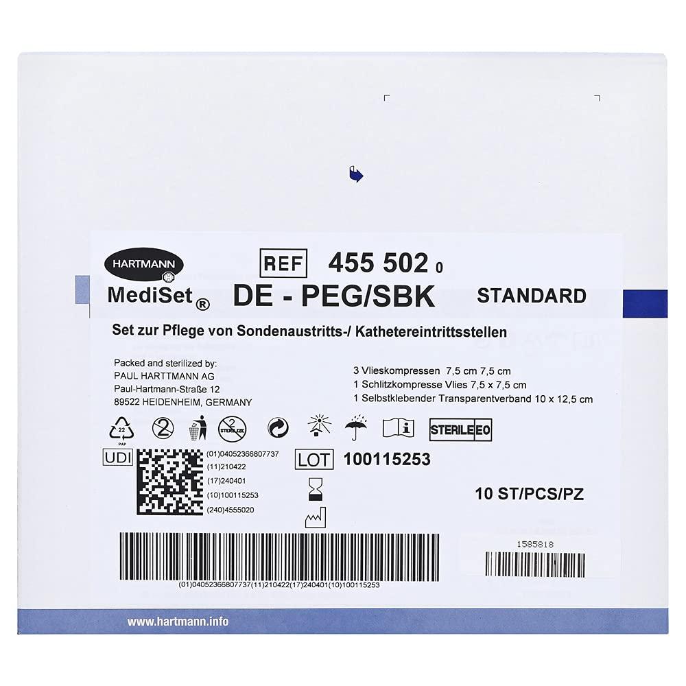 Buy MEDISET PEG/SBK Standard 10 pcs Combination Pack - Reliable ...