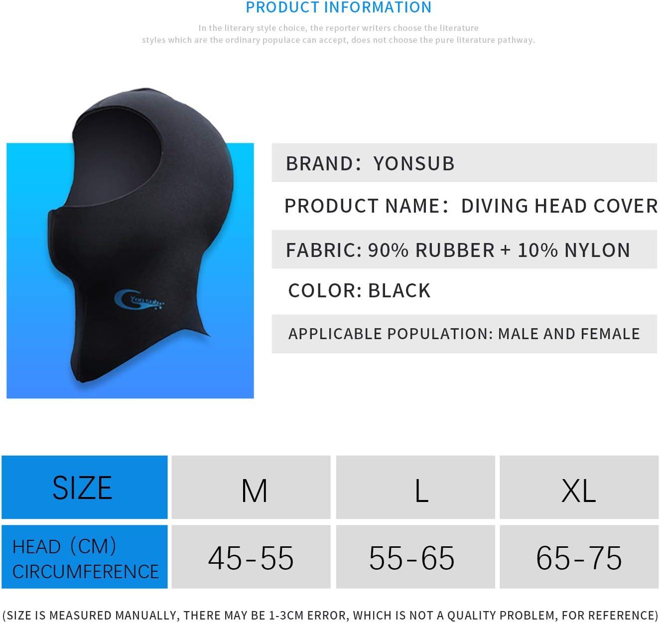 Diving Hood - Neoprene Wetsuit Dive Hood 3MM 5MM for Men Women ...