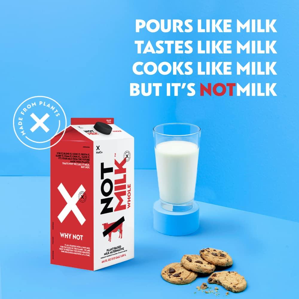 NotMilk Whole Plant-Based Milk 8 fl oz 12-Pack - Shelf-Stable, Lactose ...