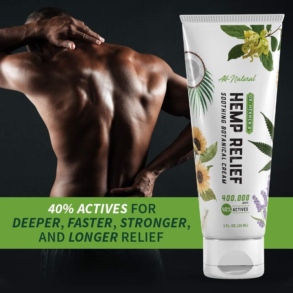 Dr. Hennen's Hemp Relief Cream Extra Strength for Muscles, Joints, and ...