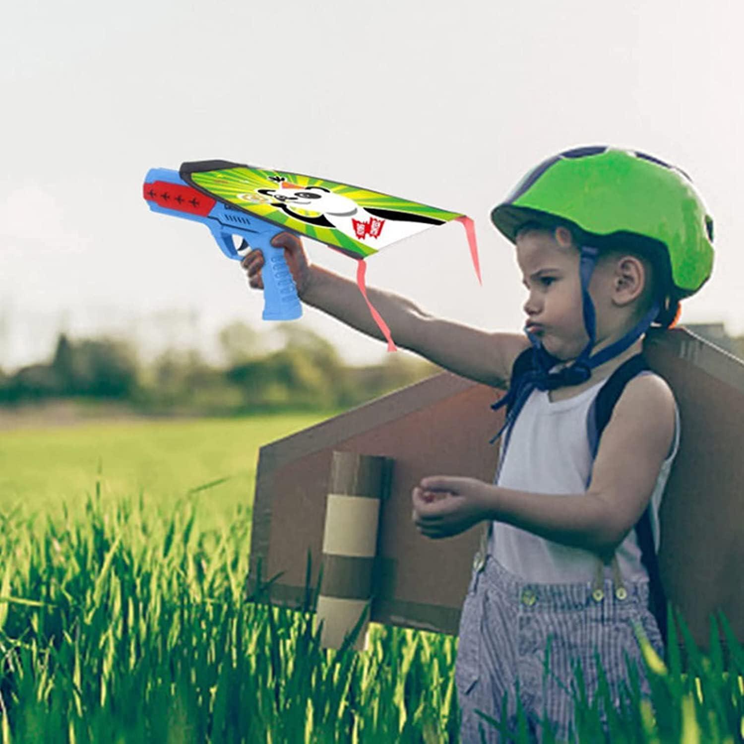 2023 Kite Launcher Toy Set for Kids | Outdoor Ejection Beach Kite Game ...