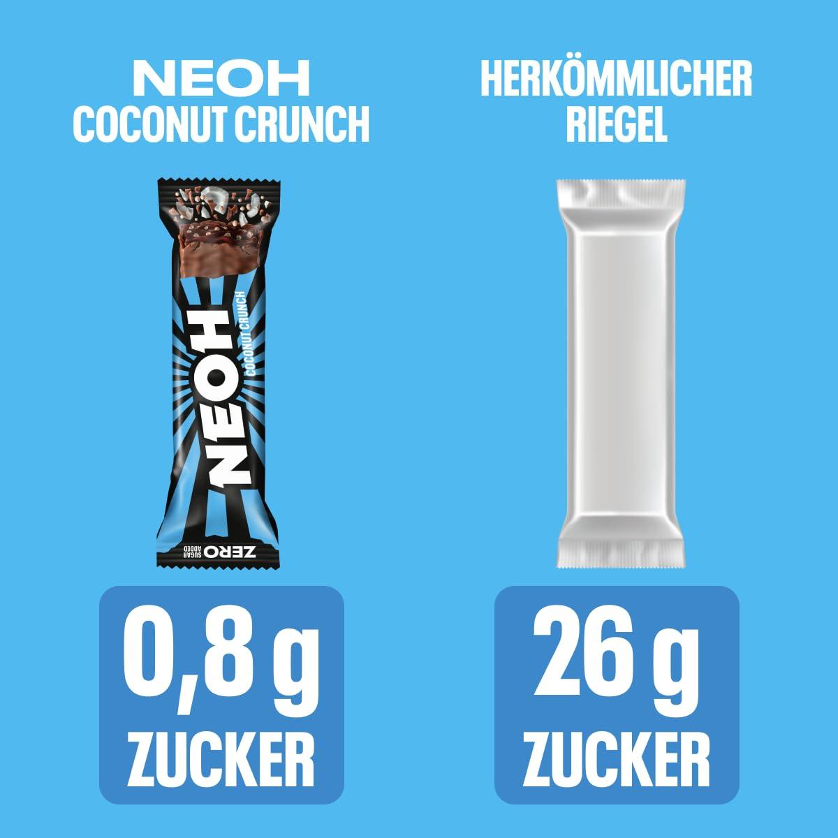 Neoh Low Carb Keto Bar Coconut - 1g Sugar 117 Kcal 6g Protein - No ...