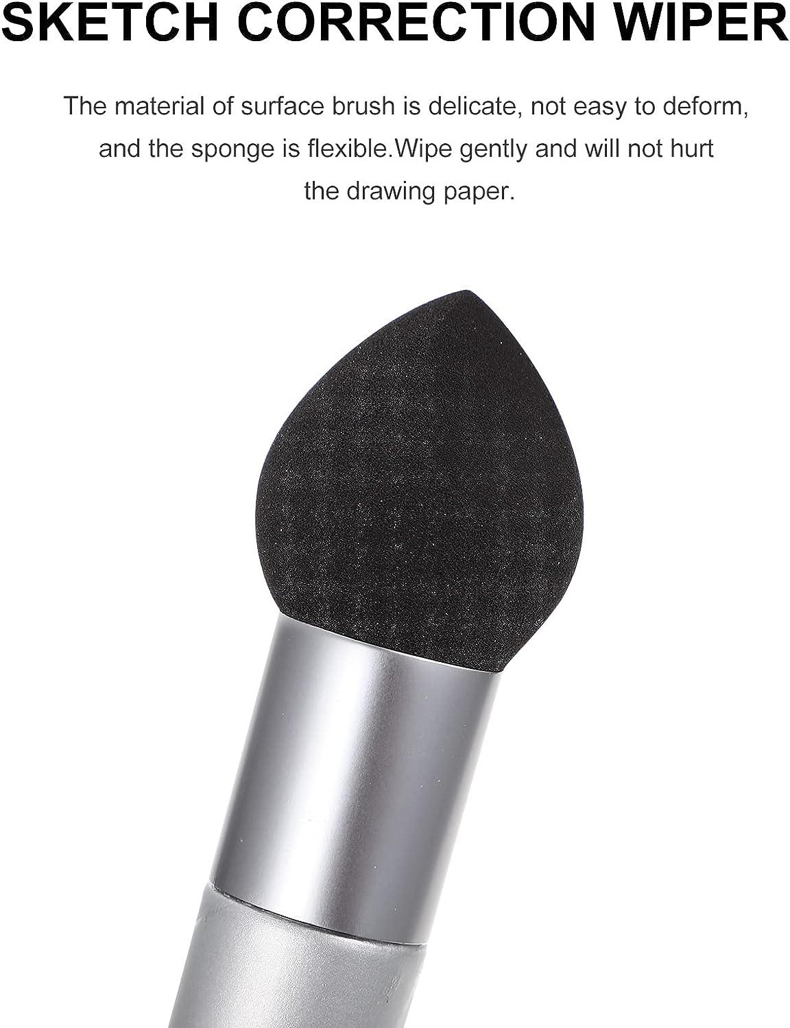 EXCEART 3PCS Sketch Wipe Pen Sponge Rubbing Brush Set for Highlighting and Smudging