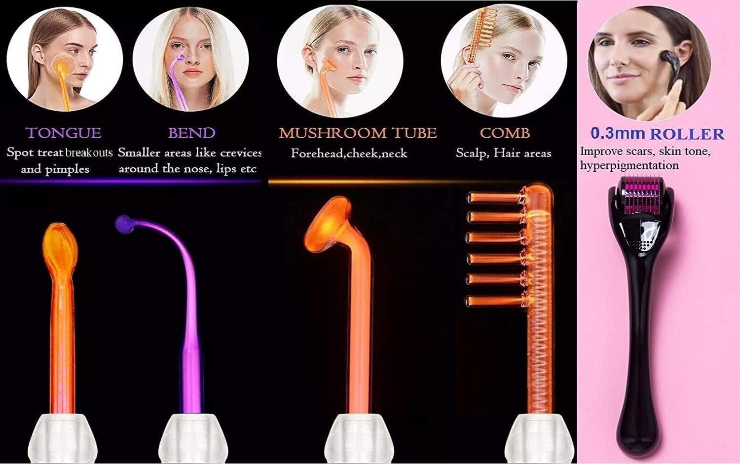 L|FT Wand FX Premium High Frequency Facial Machine - 20W Upgraded with ...