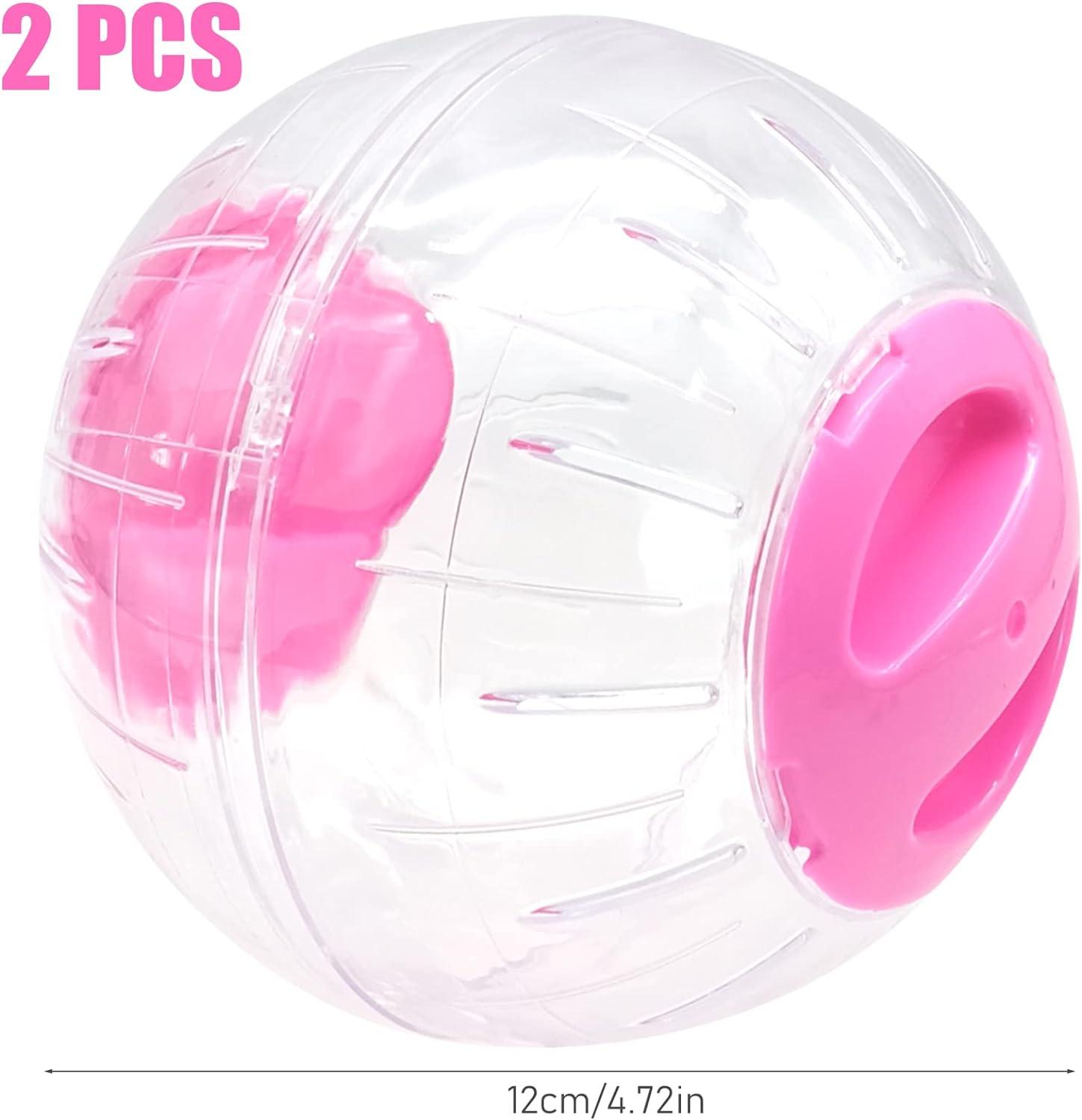 2 Pieces Hamster Ball 12cm Small Animals Dwarf Hamster Ball Transparent ...