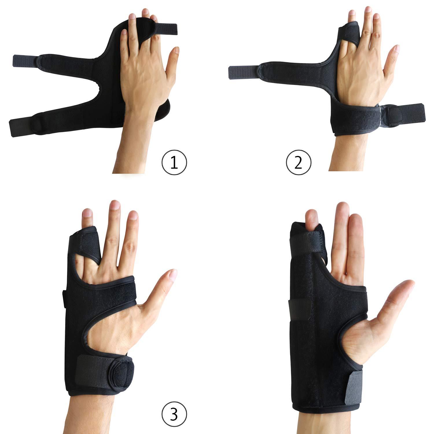 Neoprene Boxer Break Metacarpal Splint Brace - Fits Both Hands - Finger ...