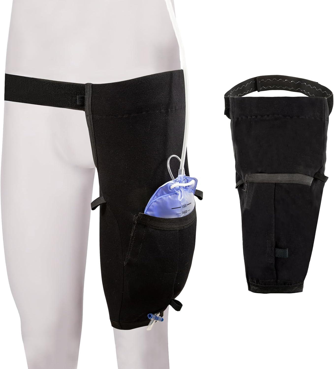 Catheter Leg Bag Holder - Urine Leg Bag Sleeves with Waist Belt ...