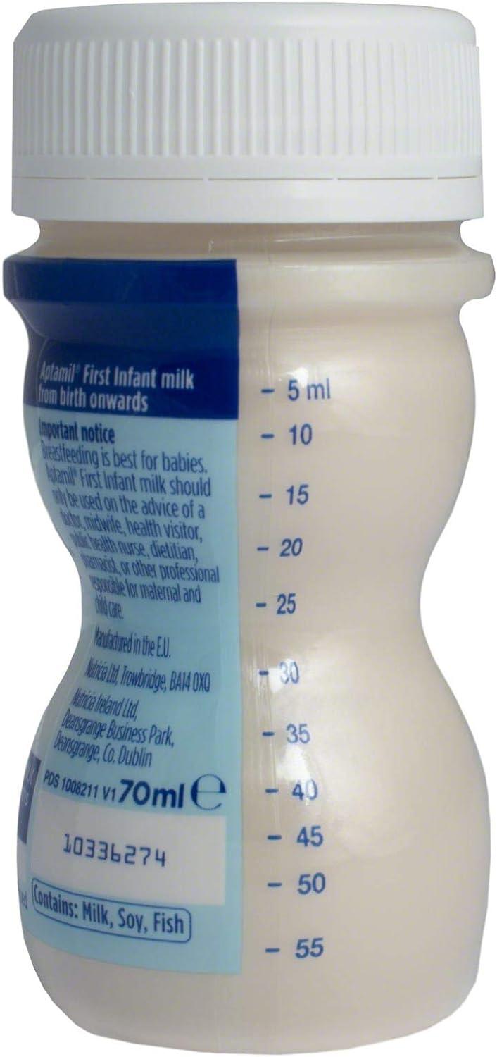 Aptamil First Infant Milk - 24x70ml Ready to Feed Bottles | Buy Now ...