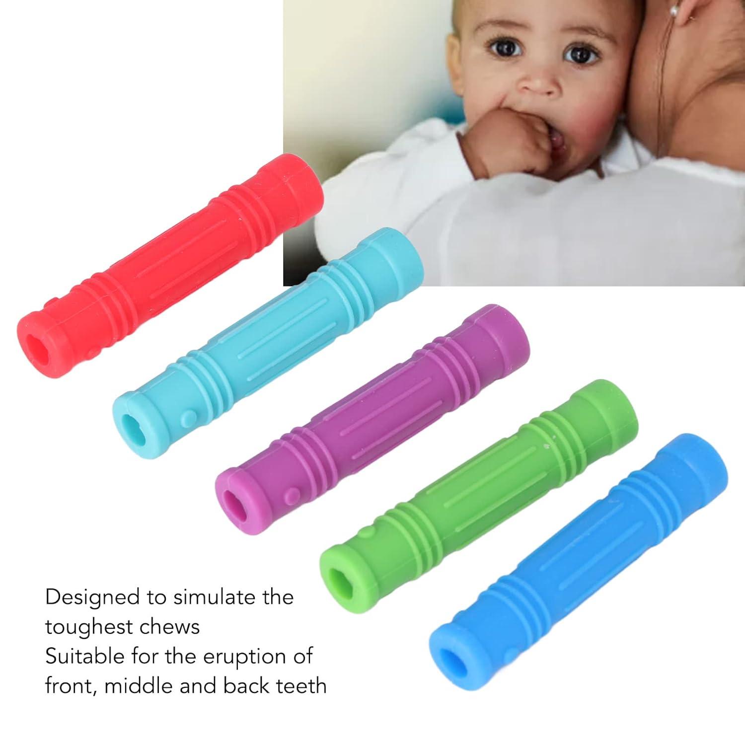 Ritoeasysports Newborn Tooth Rod | 5-Part Baby Bite Rings | Soft ...