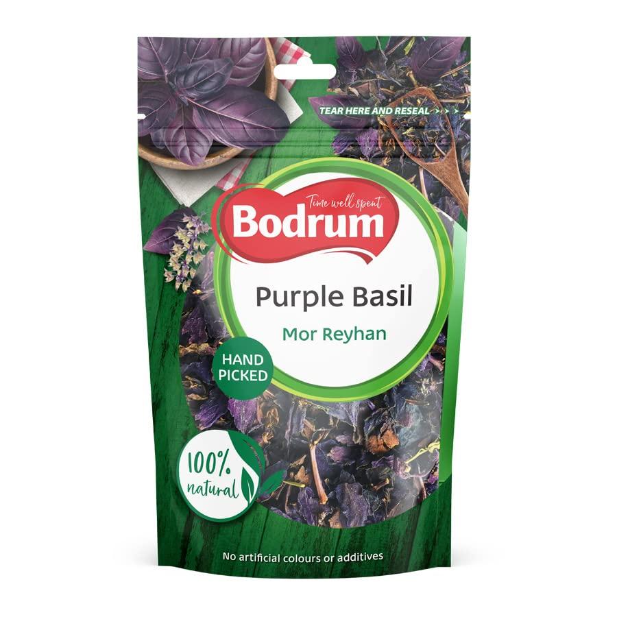 Turkish Purple Basil Leaves - Bodrum 25g | Premium Quality Herbs | Buy ...