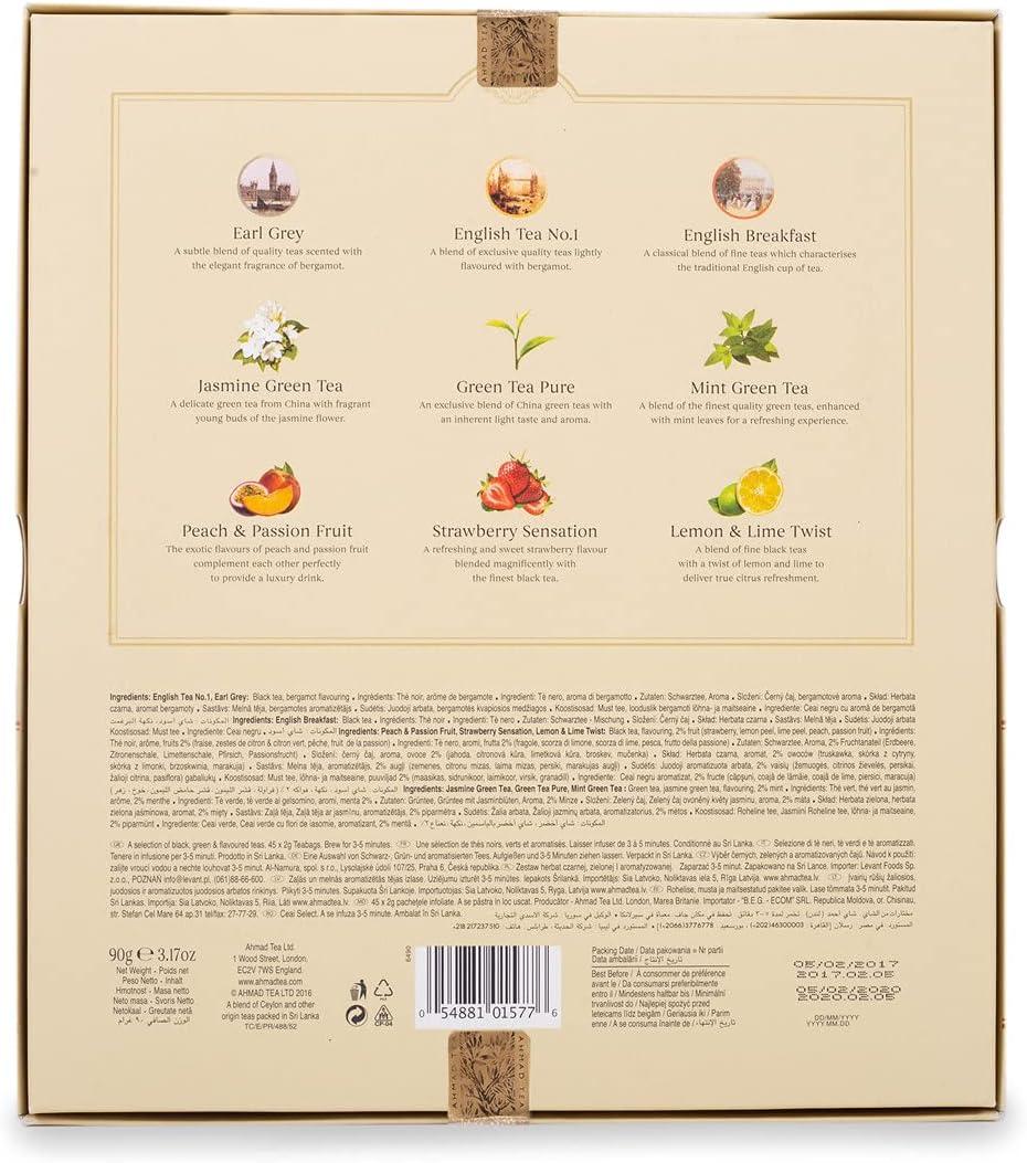 Ahmad Tea Afternoon Tea Selection Pack | Black, Green, and Fruit Teas ...