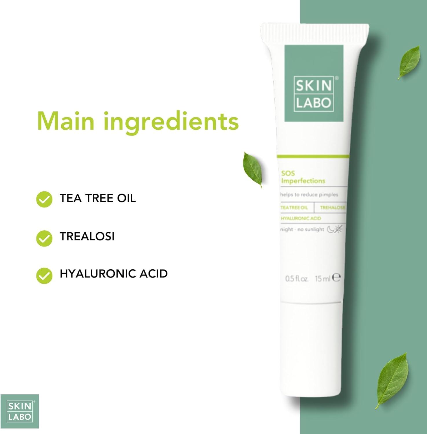 SKIN LABO SkinLabo SOS Blemishes Serum Eliminates and Reduces Pimples ...