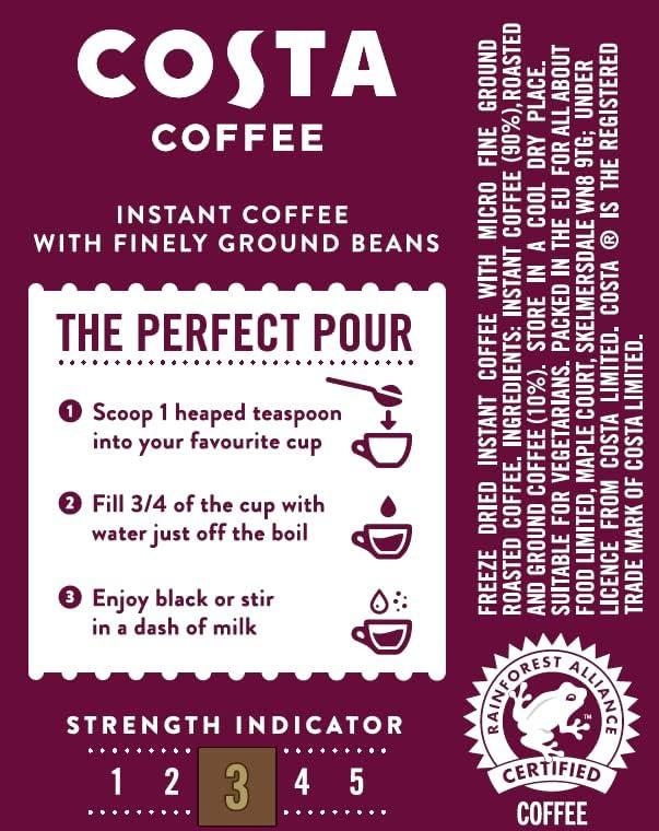 Costa Instant Smooth Medium Roast Coffee 100g | Buy Now with Express ...