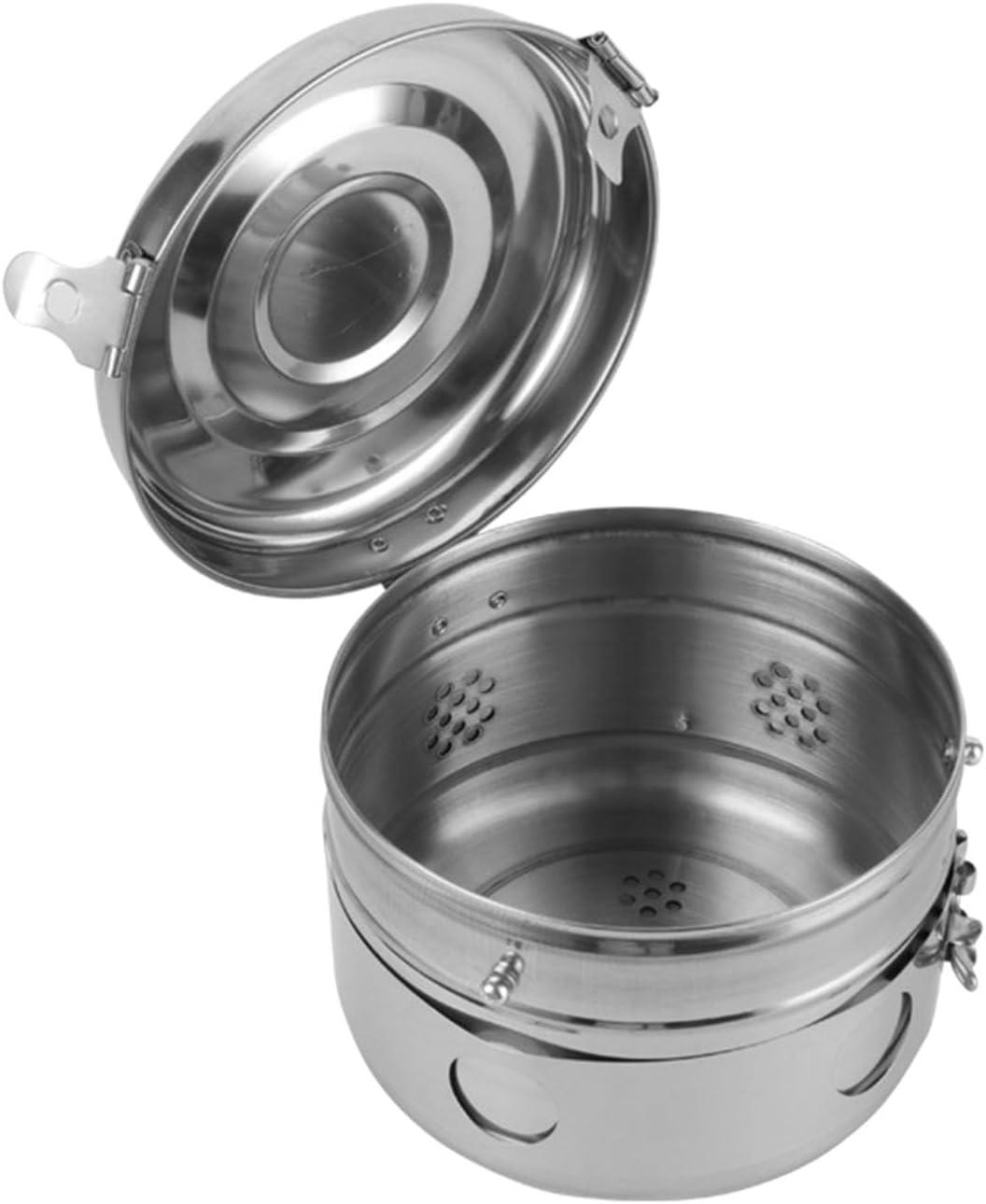 MagiDeal Stainless Steel Storage Jar & Ointment Dispenser - Practical ...