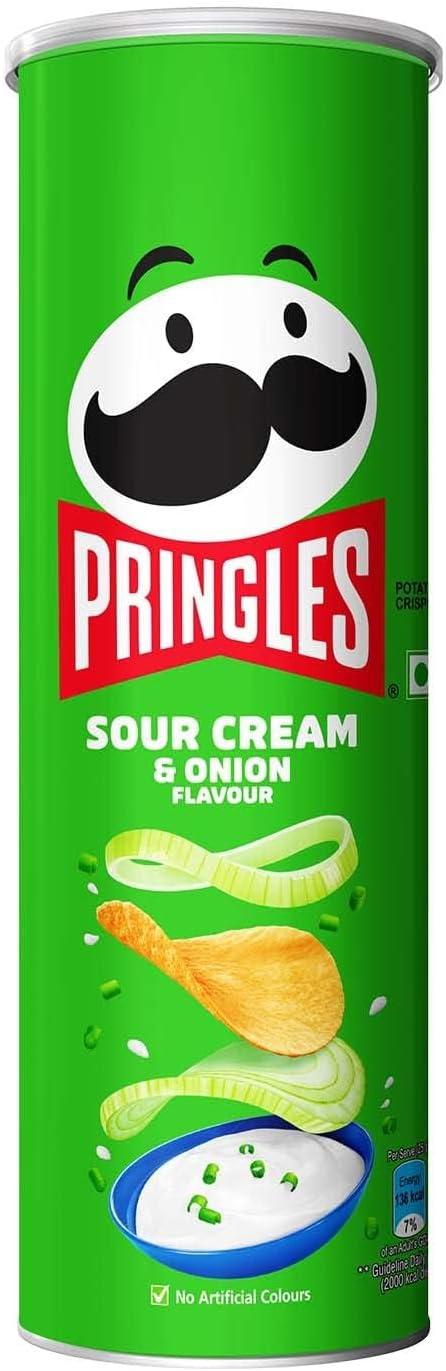 Pringles Original Tub 185g With Texas BBQ Tub 185g & Sour Cream & Onion ...