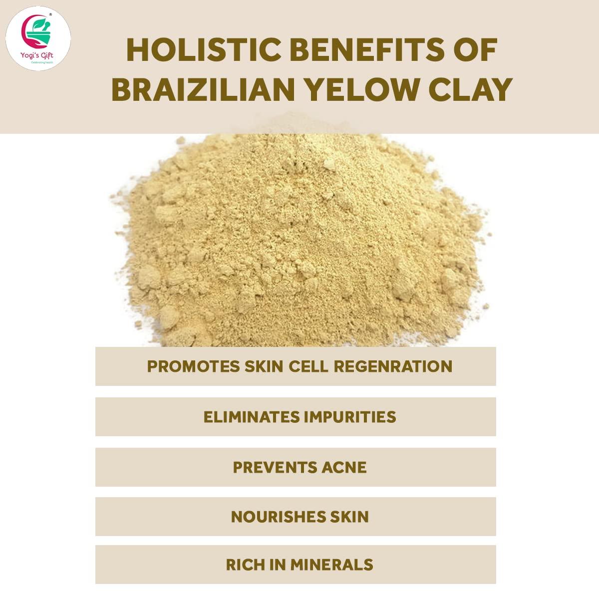 Natural Brazilian Yellow Clay Powder - 10 oz | Ideal for Soap Making ...