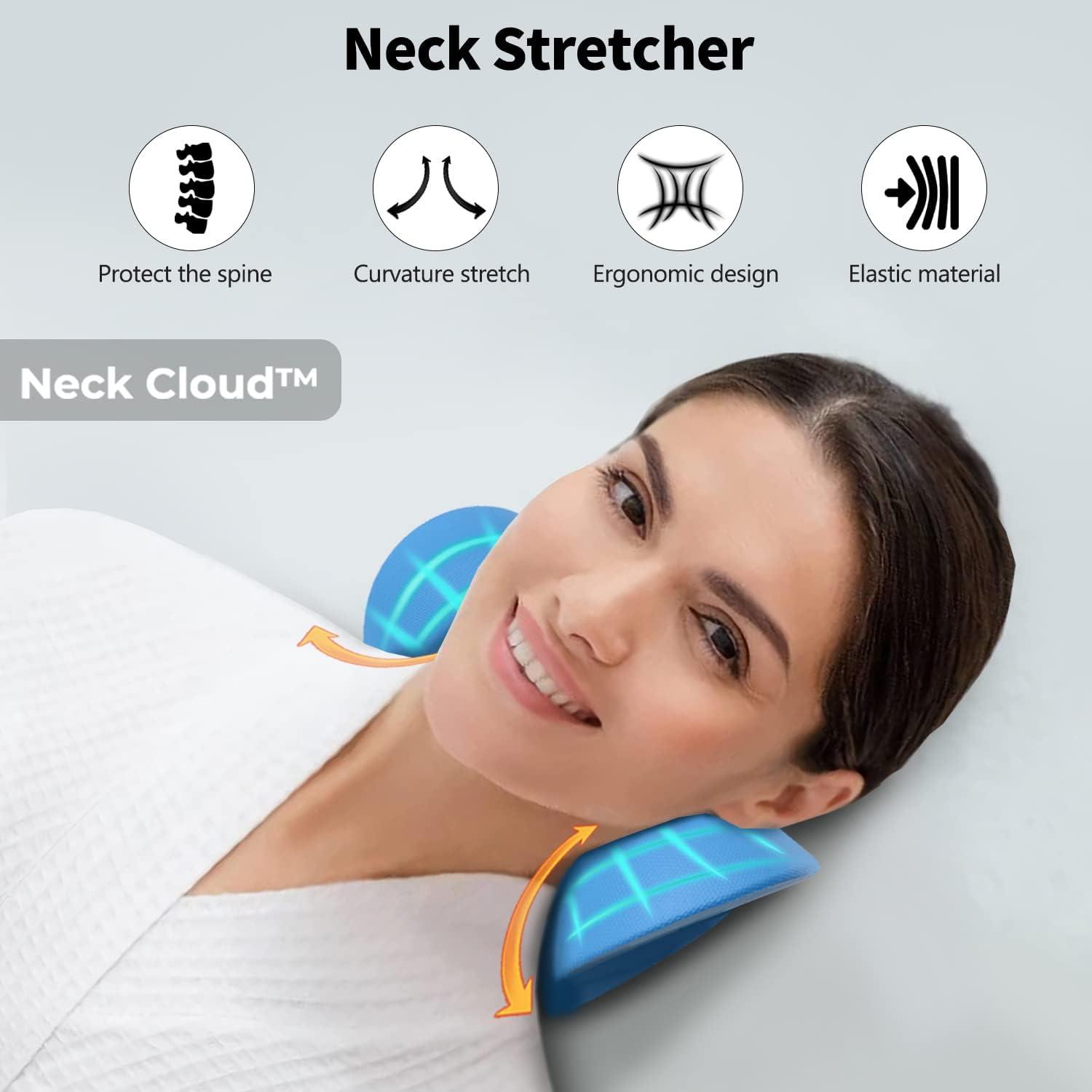 Neck Cloud Cervical Traction Device for Hump & TMJ Pain Relief - Blue ...