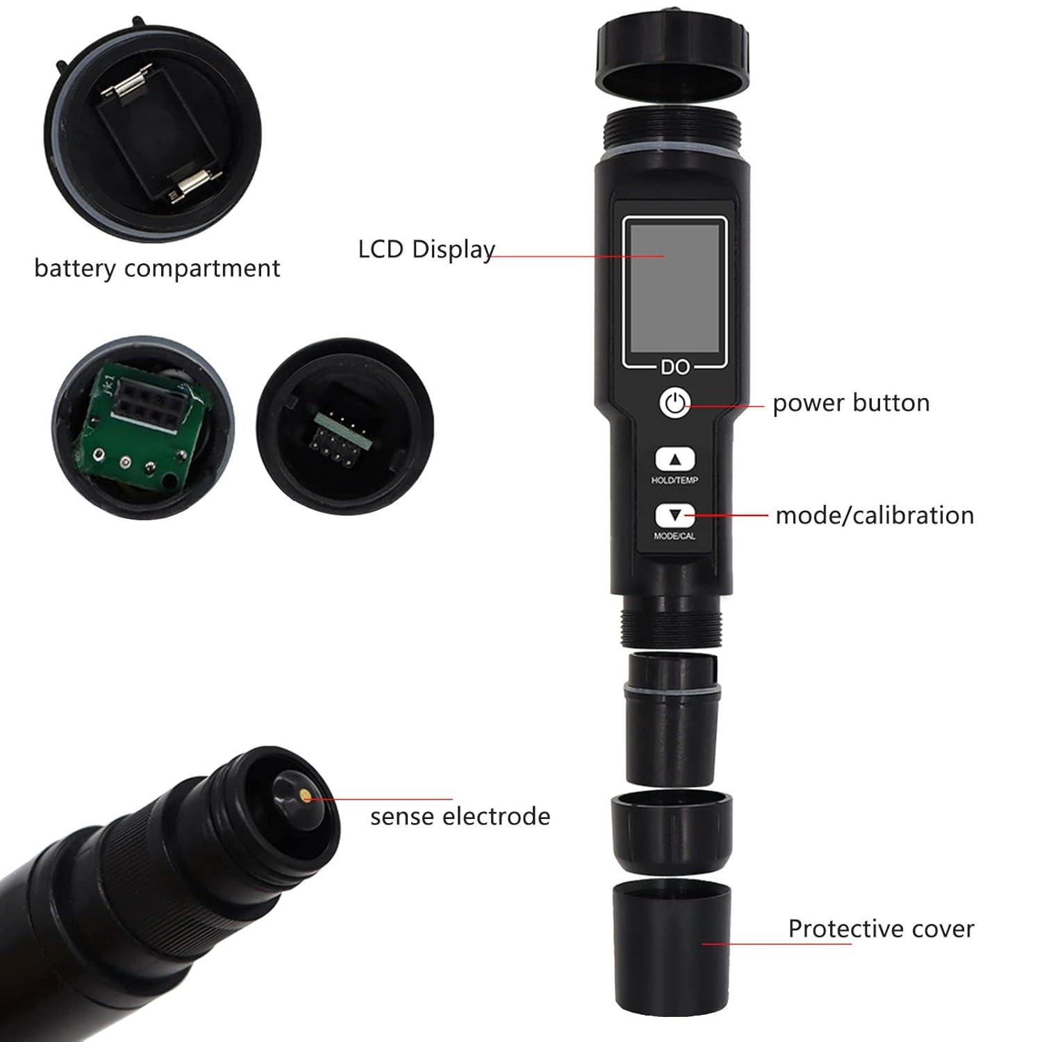 High-Accuracy Dissolved Oxygen Measurement Device with Removable Probe ...
