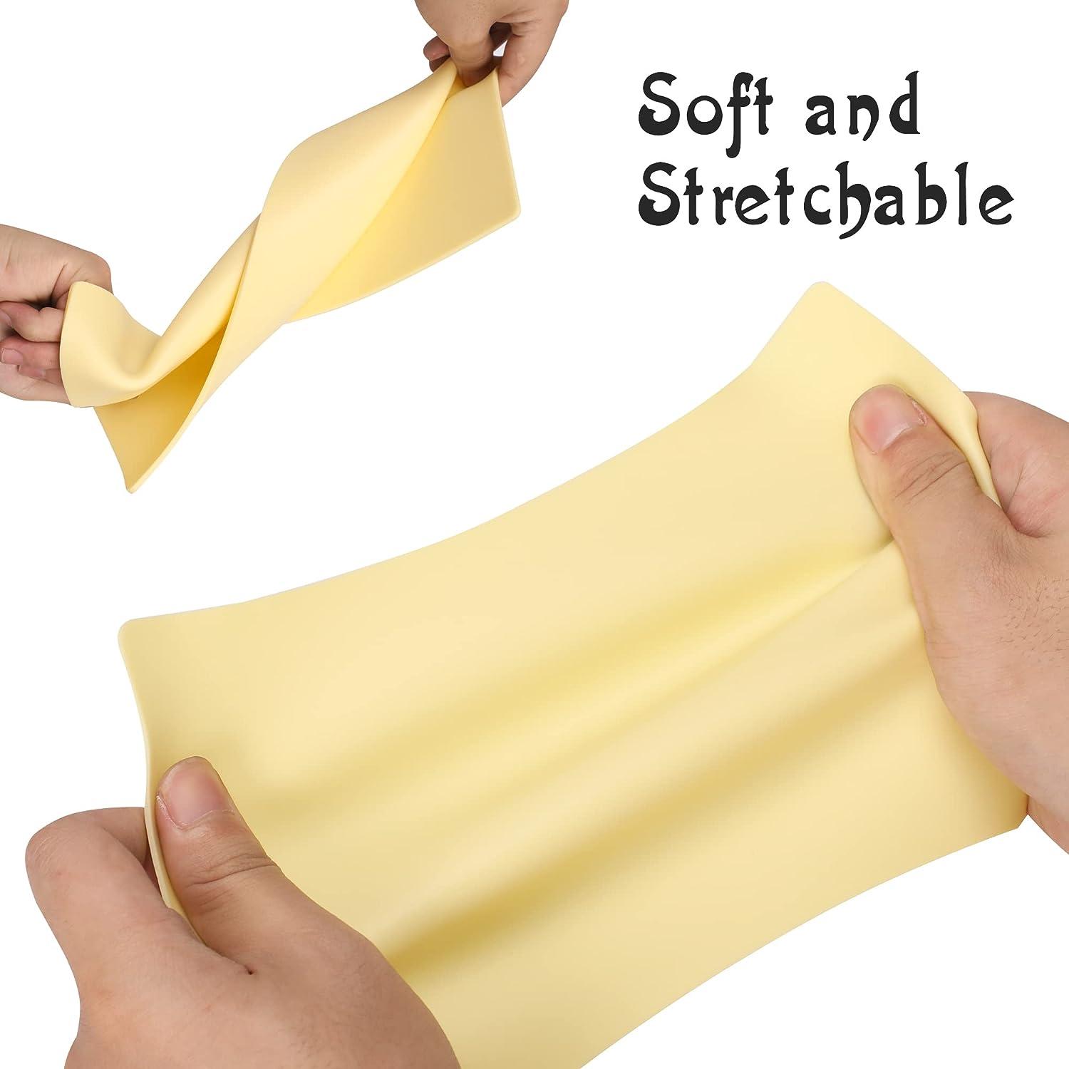 Eiptwh 5 Sheets Large Tattoo Practice Skin - 3mm Thick Silicone Fake ...