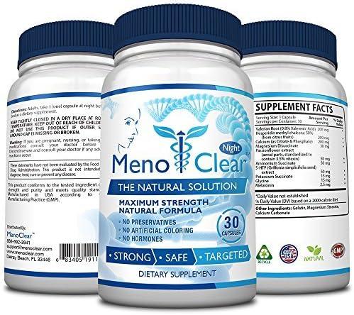 Menoclear Day + Night Menopause Supplement - 3 Day and 3 Night Bottles ...